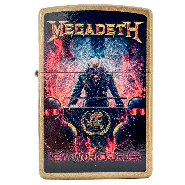 Zippo – Megadeth «New World Order» – Street Brass Lighter – GameOn.eu