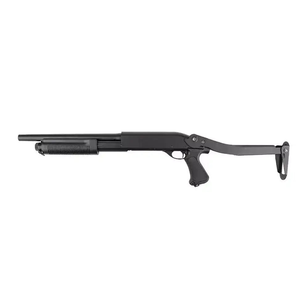 CYMA - M870 Tactical CQB AIRSOFT Shotgun with Folding Stock - 3-Shot P ...